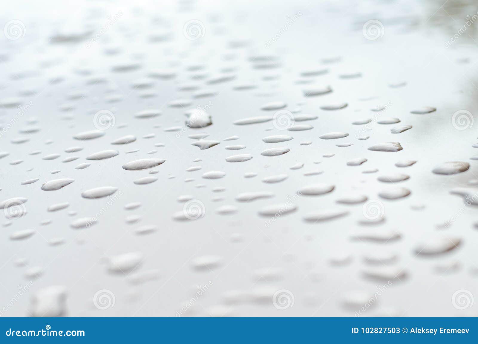 Texture of a Drop of Water on a White Glossy Surface Stock Image ...