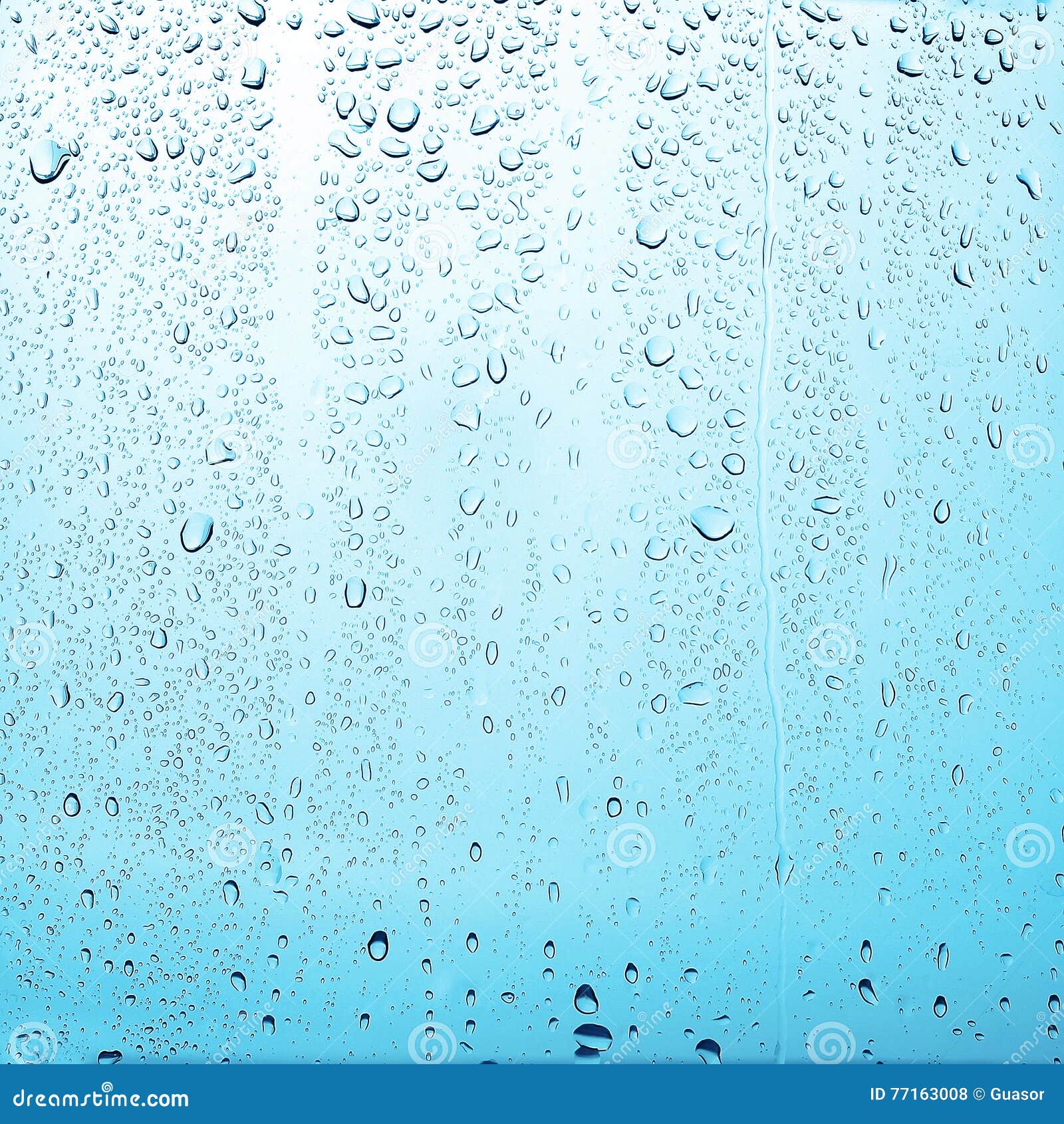 Texture Drops of Water on Transparent Glass Background Stock Photo ...