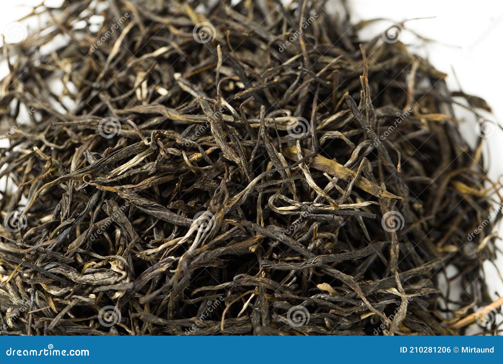 Texture of Dry Thin White Tea. China Tea Leaves Macro Photography Stock ...