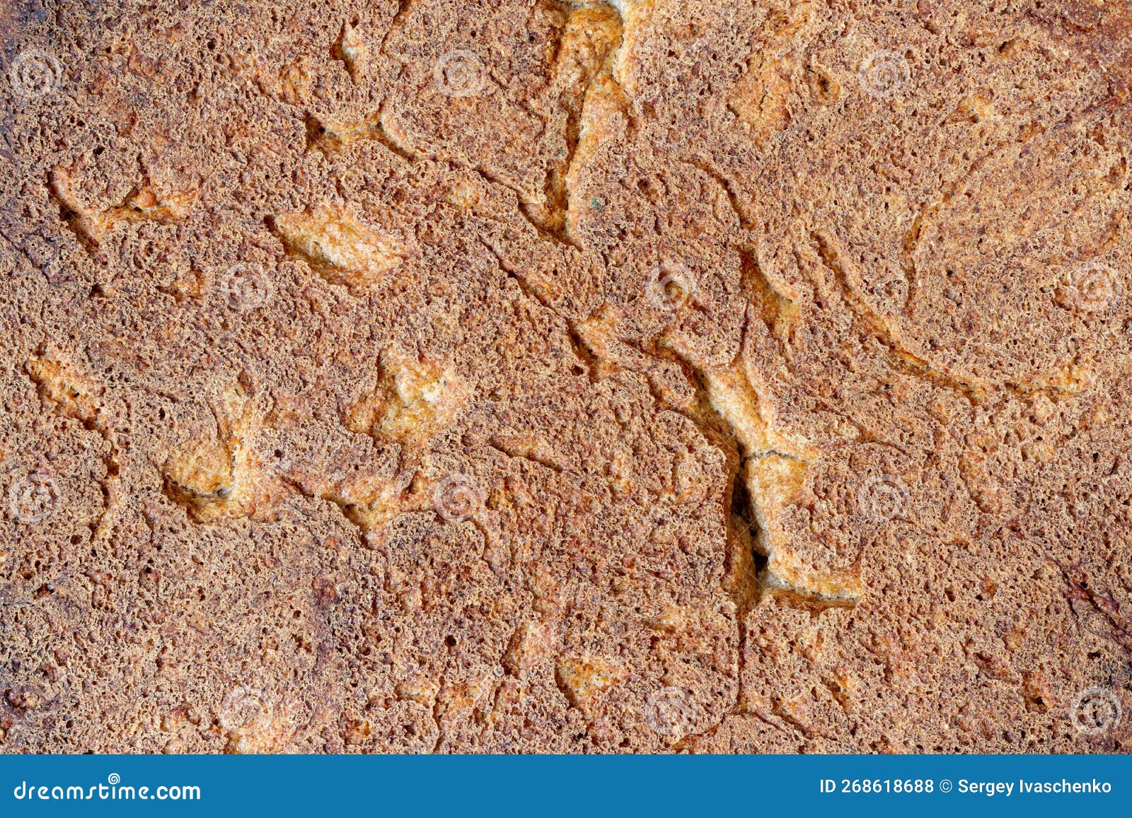 Texture du pain de seigle. photo stock. Image du produit - 268618688