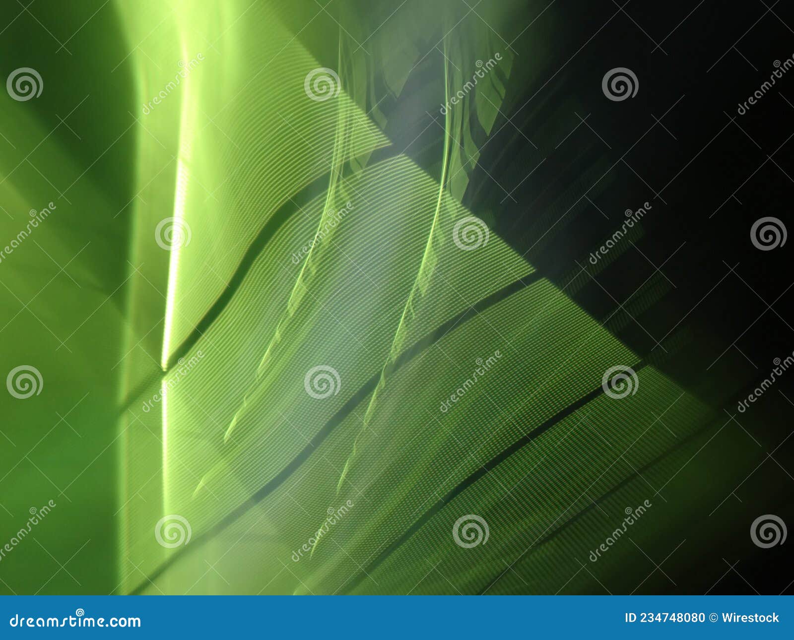 Texture of Electromagnetic Waves in Green Color Stock Illustration ...