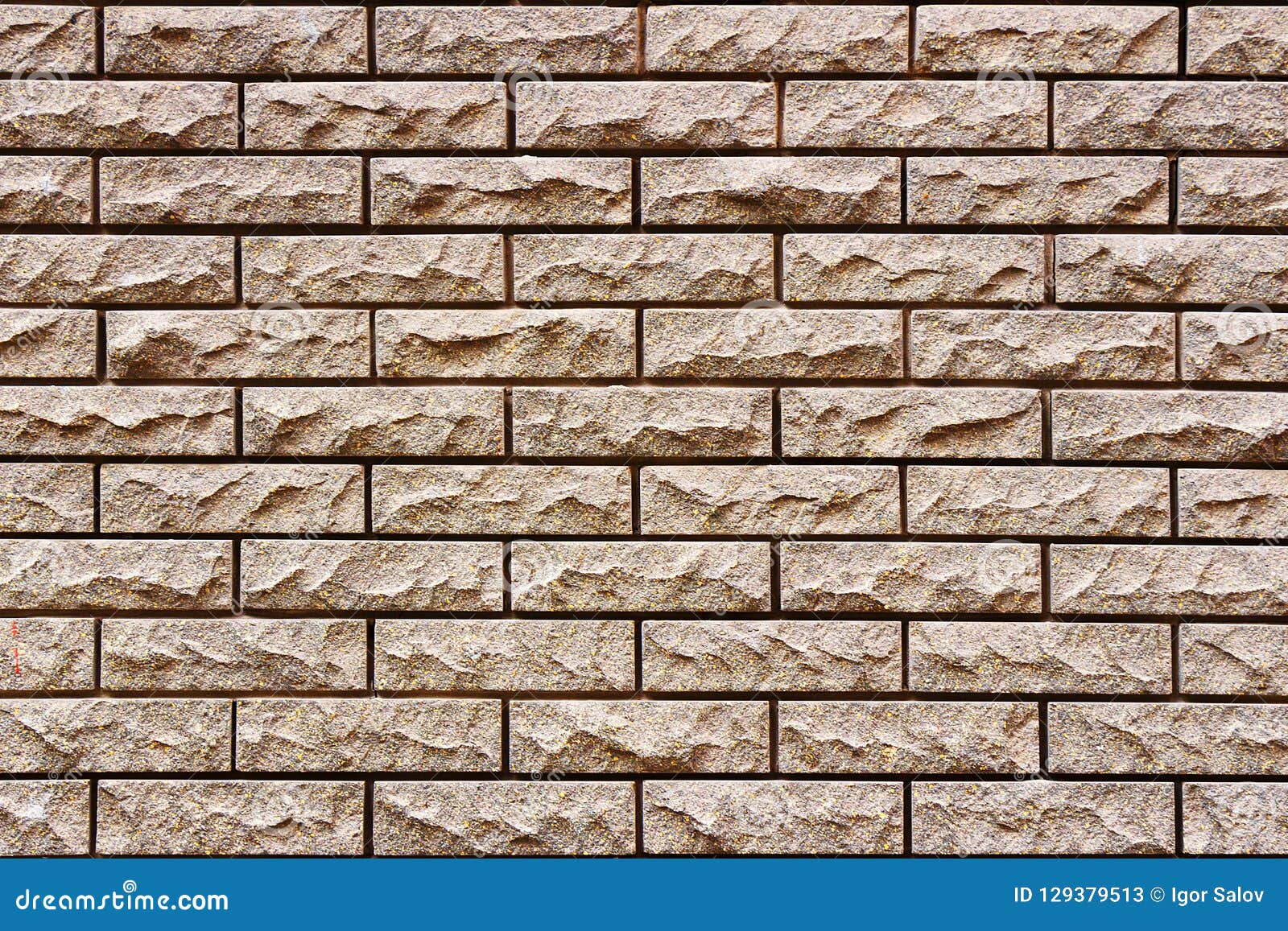 The Texture of the Embossed Facing Brick, As the Background Stock Image ...