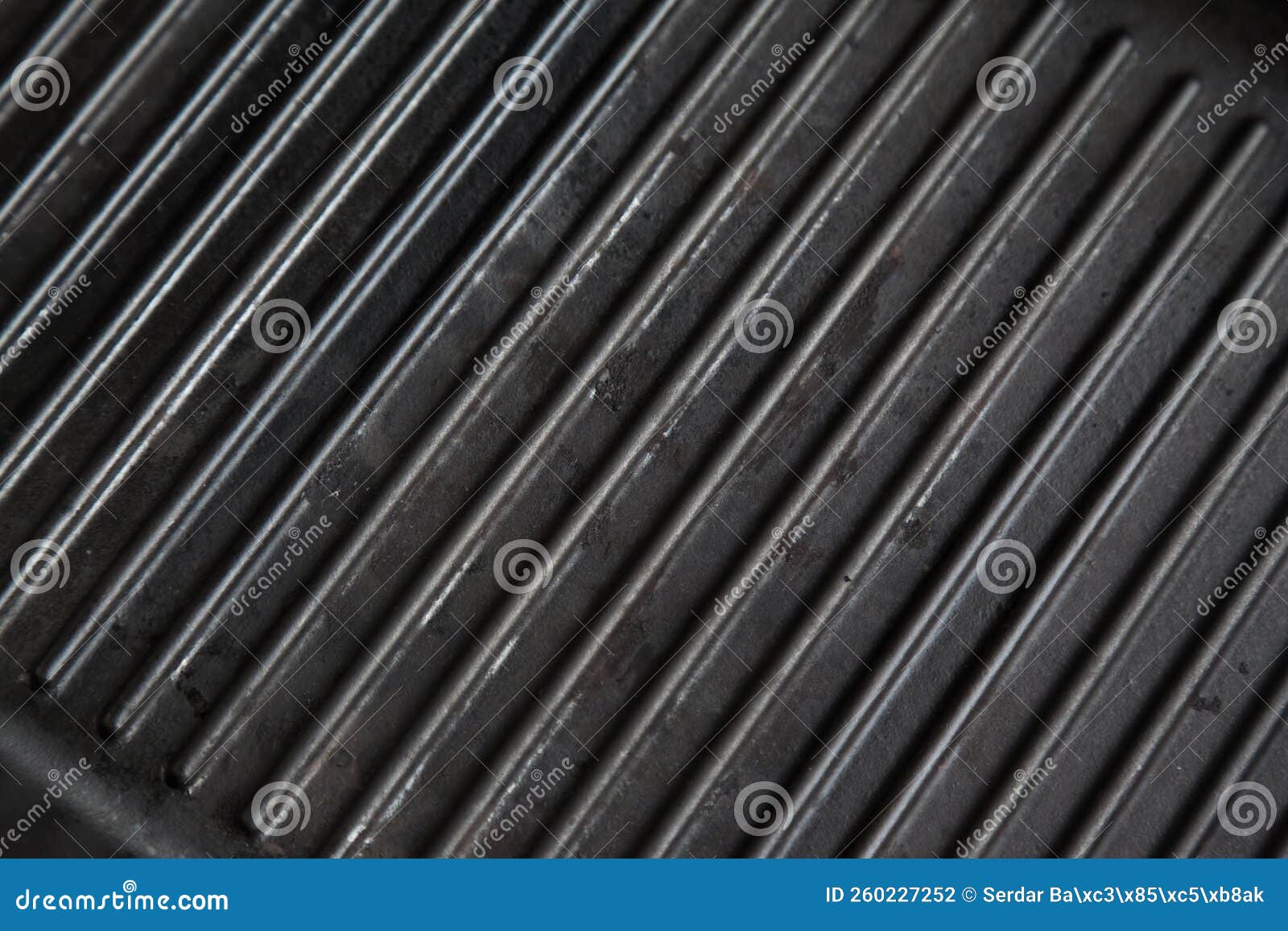 Texture of Empty Black Cast Heavy Iron Grill Pan, Modern Kitchen ...