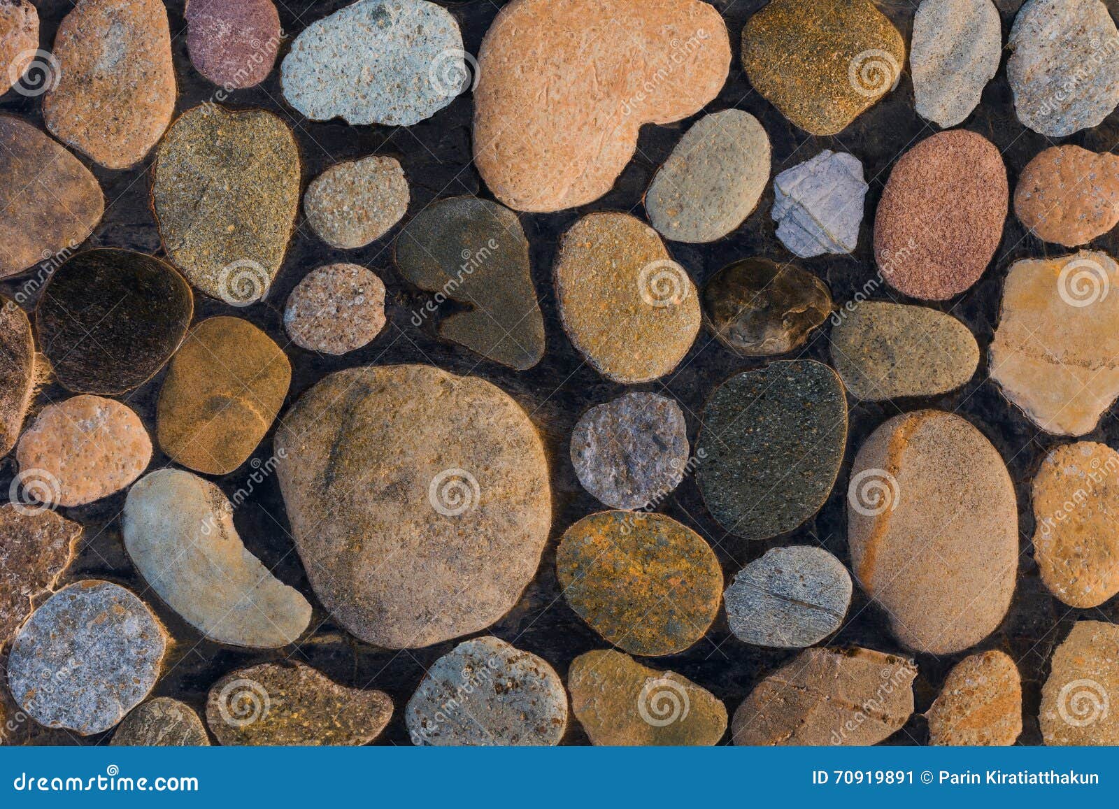 Texture En Pierre De Carrelage De Caillou Image stock - Image du brun ...