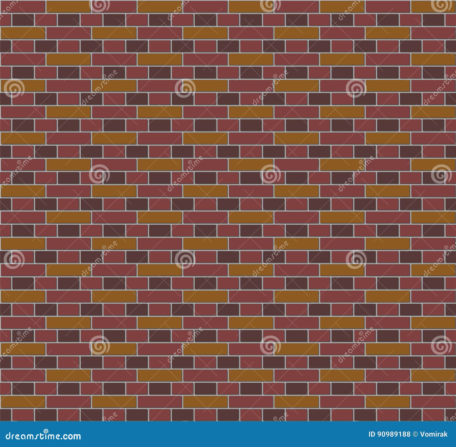 Texture of English Brickwork Stock Illustration - Illustration of ...