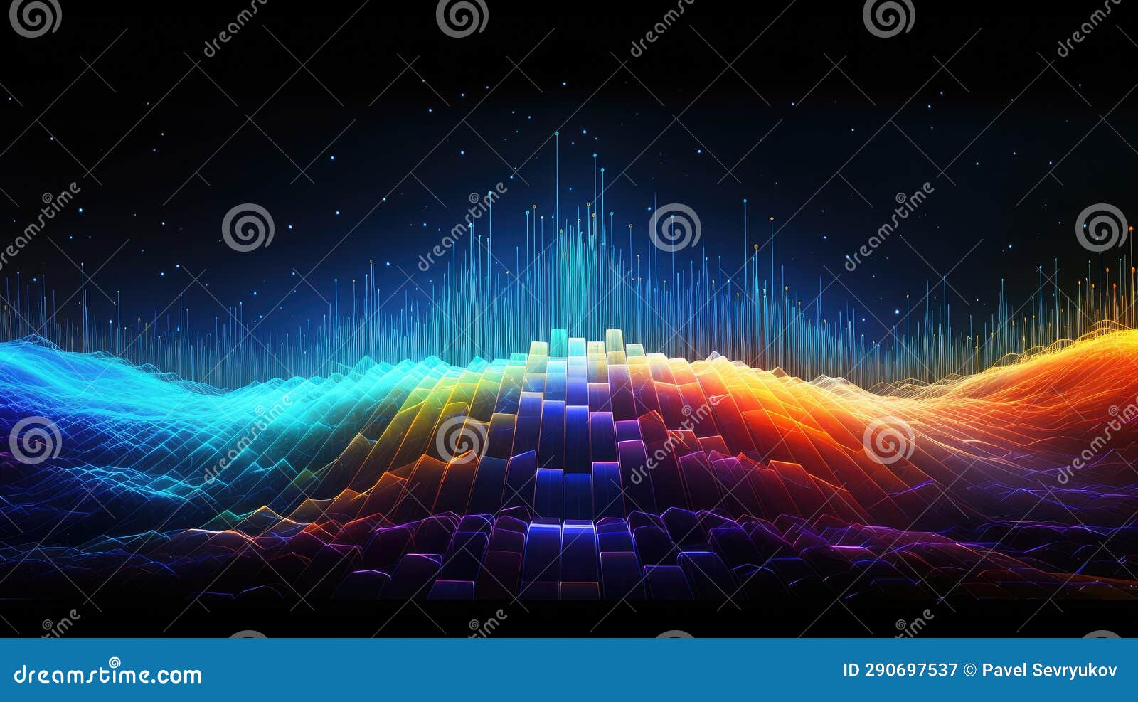 Texture Equalizer Pulse Cascade Stock Illustration - Illustration of ...