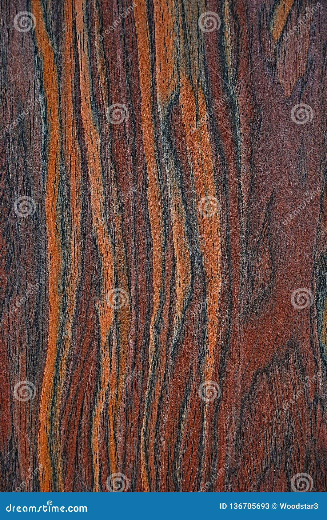 The Texture of an Exotic Wood . the Background Red, Orange and Black ...