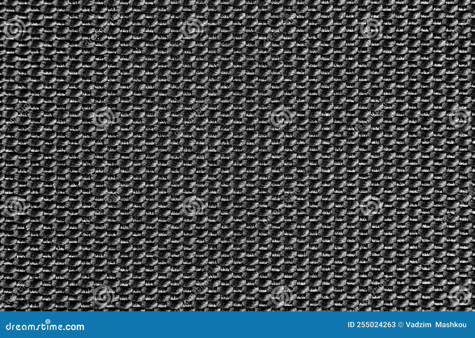 The Texture of the Fabric is Black in Small Stripes. Material with ...