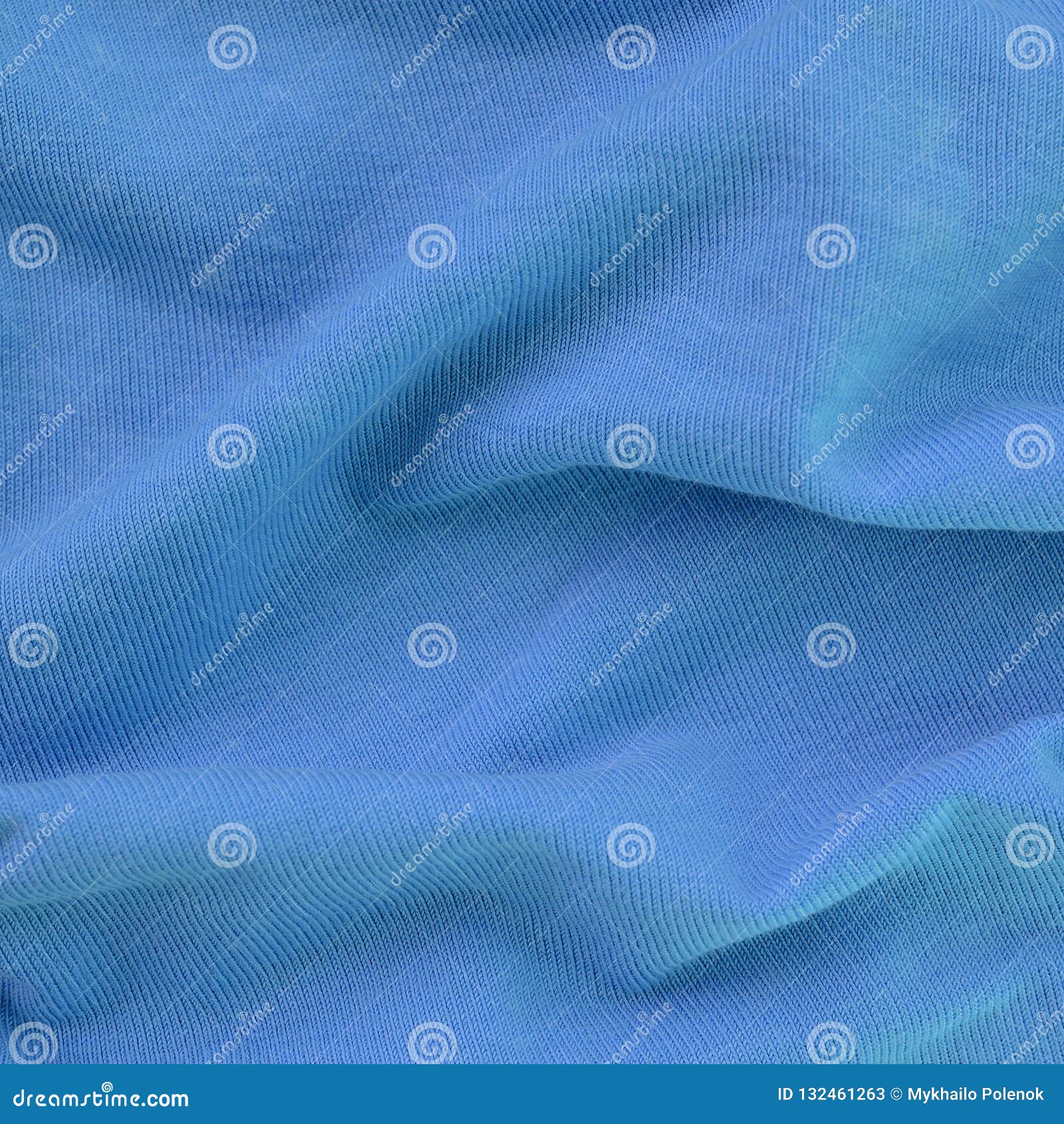 The Texture of the Fabric in Blue Color. Material for Making Shirts and ...