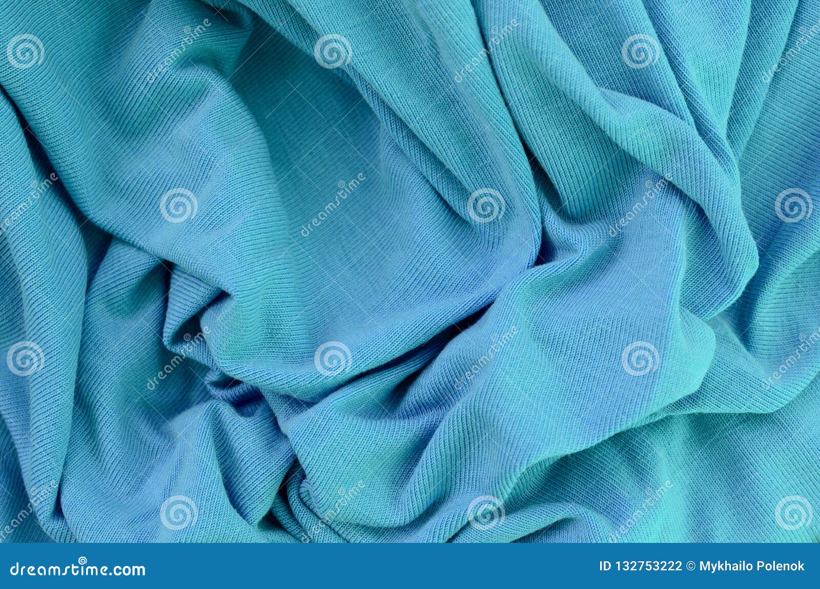 The Texture of the Fabric in Blue Color. Material for Making Shirts and ...