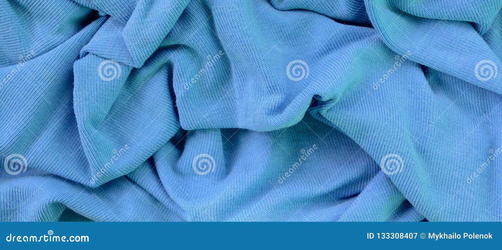 The Texture of the Fabric in Blue Color. Material for Making Shirts and ...