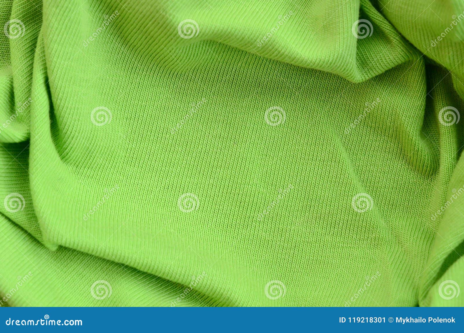 The Texture of the Fabric is Bright Green. Material for Making S Stock ...