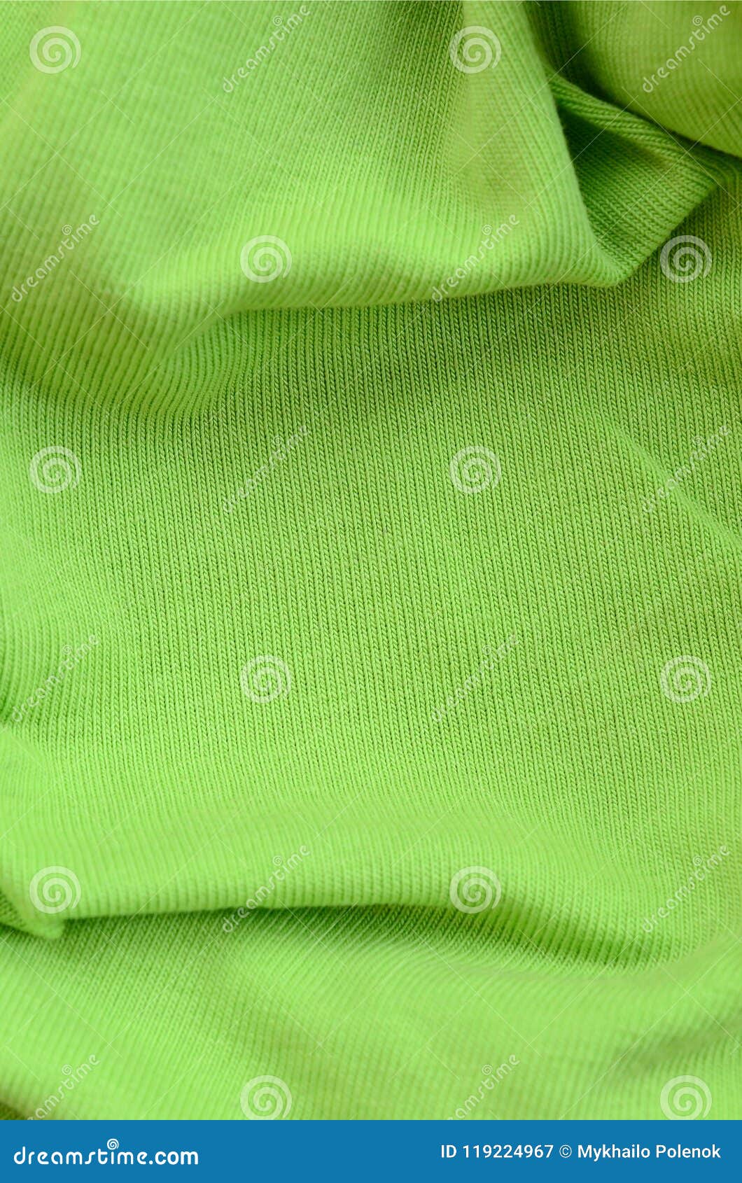 The Texture of the Fabric is Bright Green. Material for Making S Stock ...