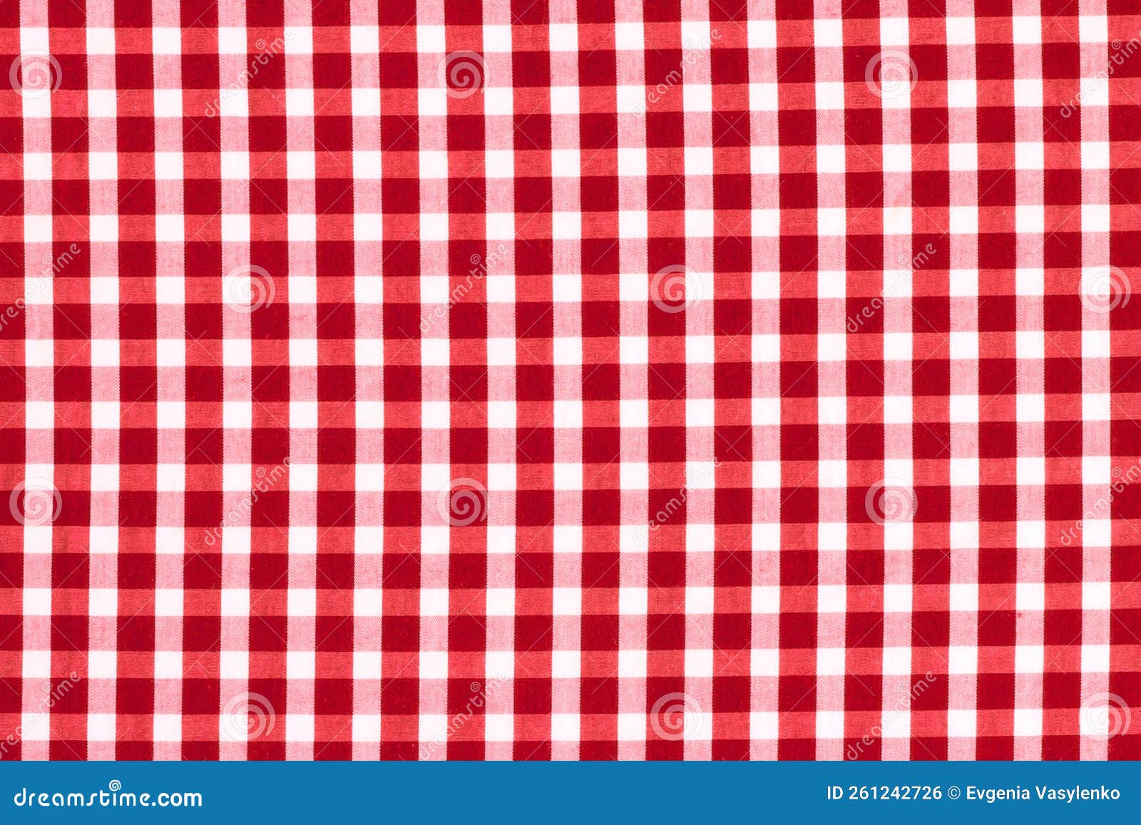 Texture of Fabric in a Cage. Red and White Checked Fabric Stock Photo ...