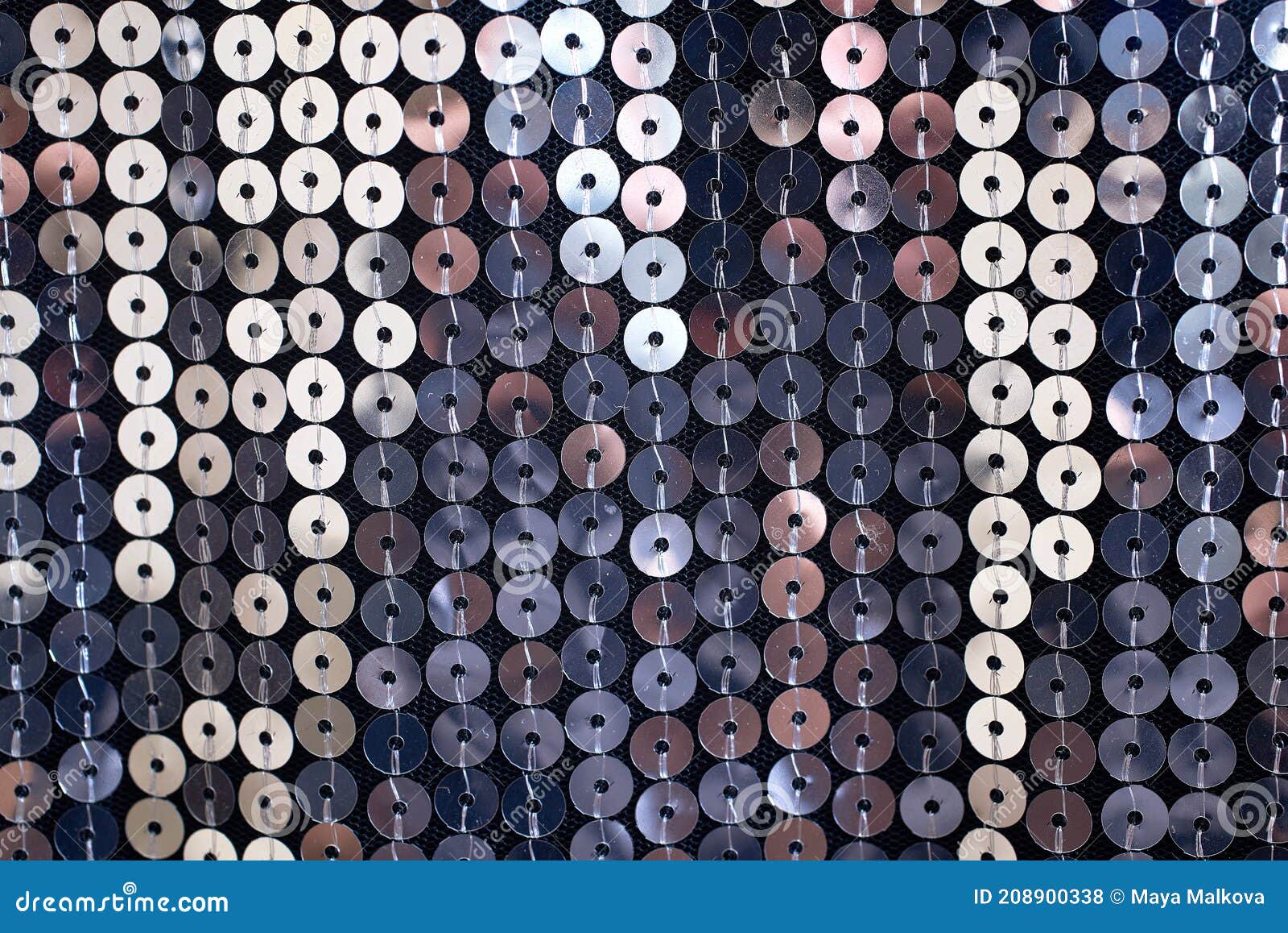 The Texture of the Fabric Embroidered with Shiny Sequins Stock Photo ...