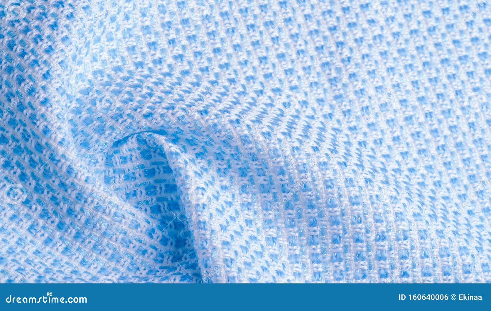 Texture, Fabric, Pattern. Large Weave of Blue and White Threads ...