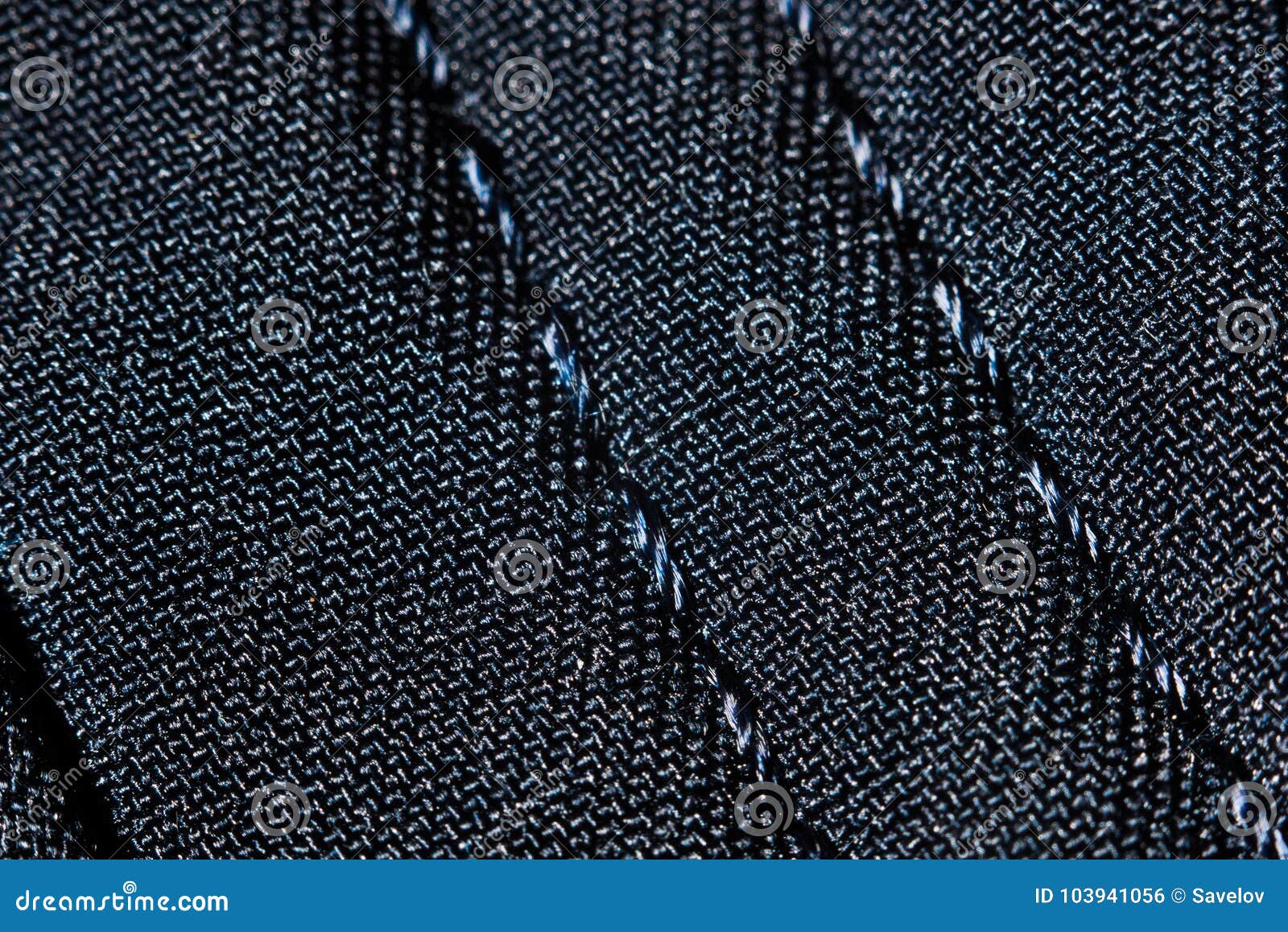 Texture of Fabric with a Seam Thread Stock Photo - Image of black ...