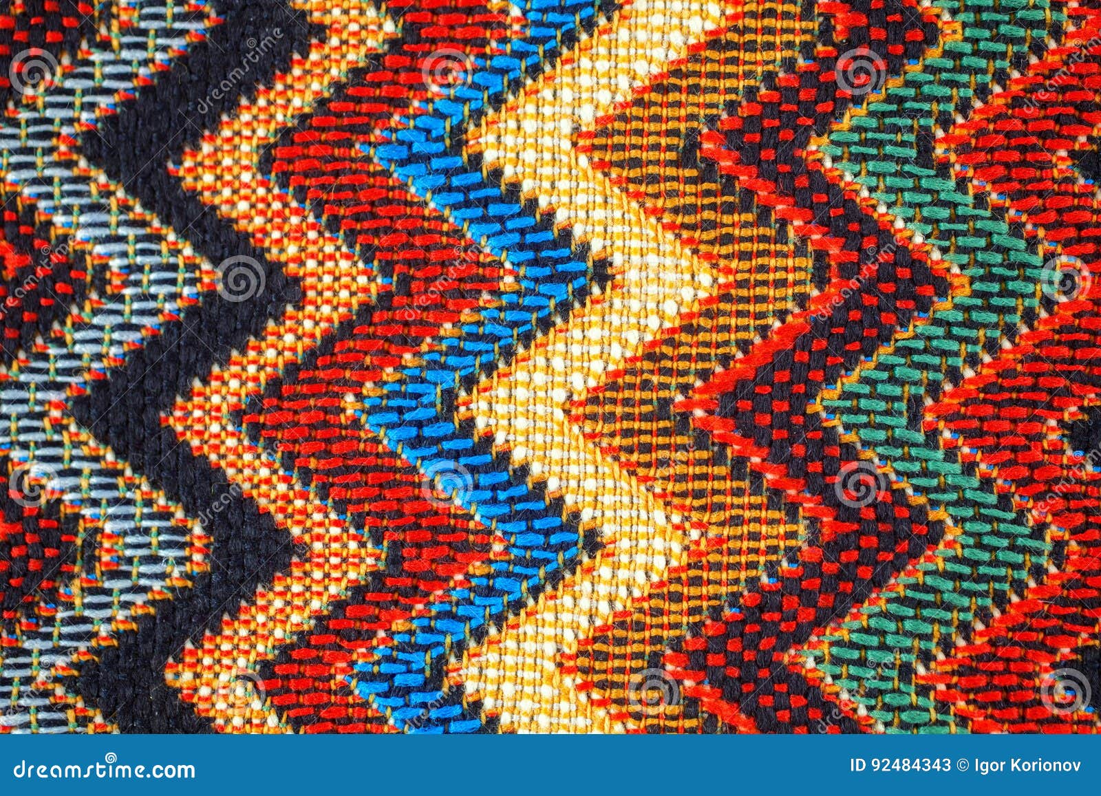 Texture of Fabric with Traditional Mexican Pattern Stock Image - Image ...
