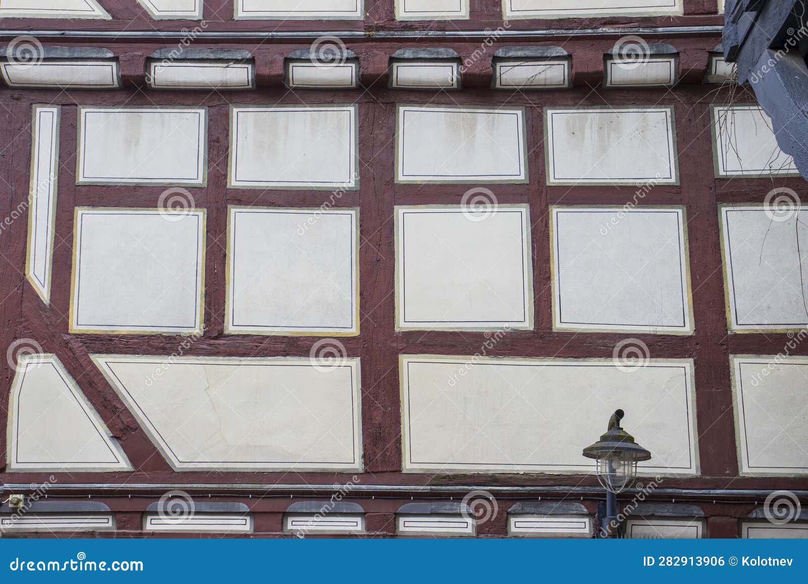The Texture of the Facade of the Wall of a Modernized Old German House ...