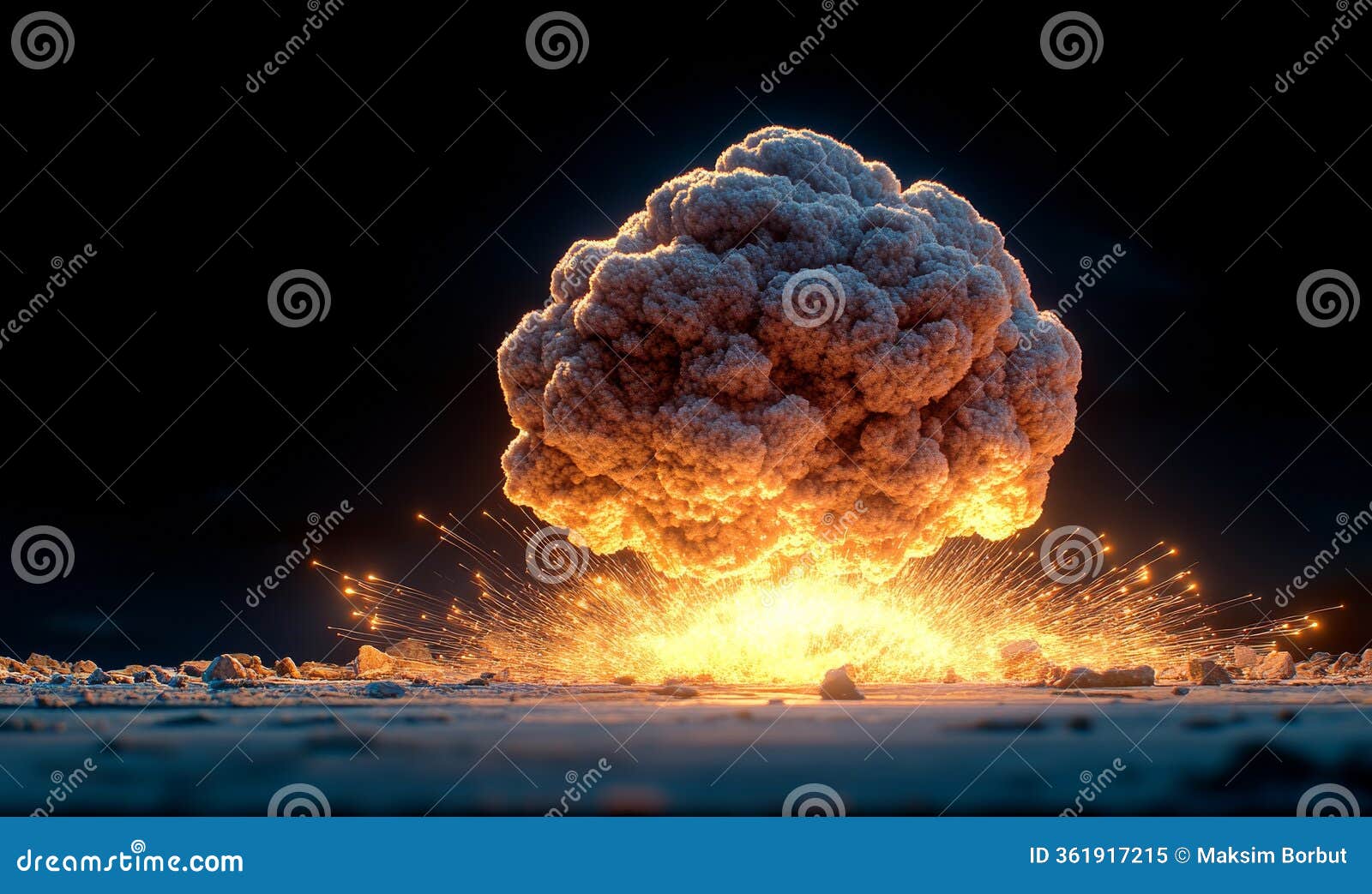 The Texture of a Falling Comet, Featuring Sparks, Smoke, and a Trail of ...