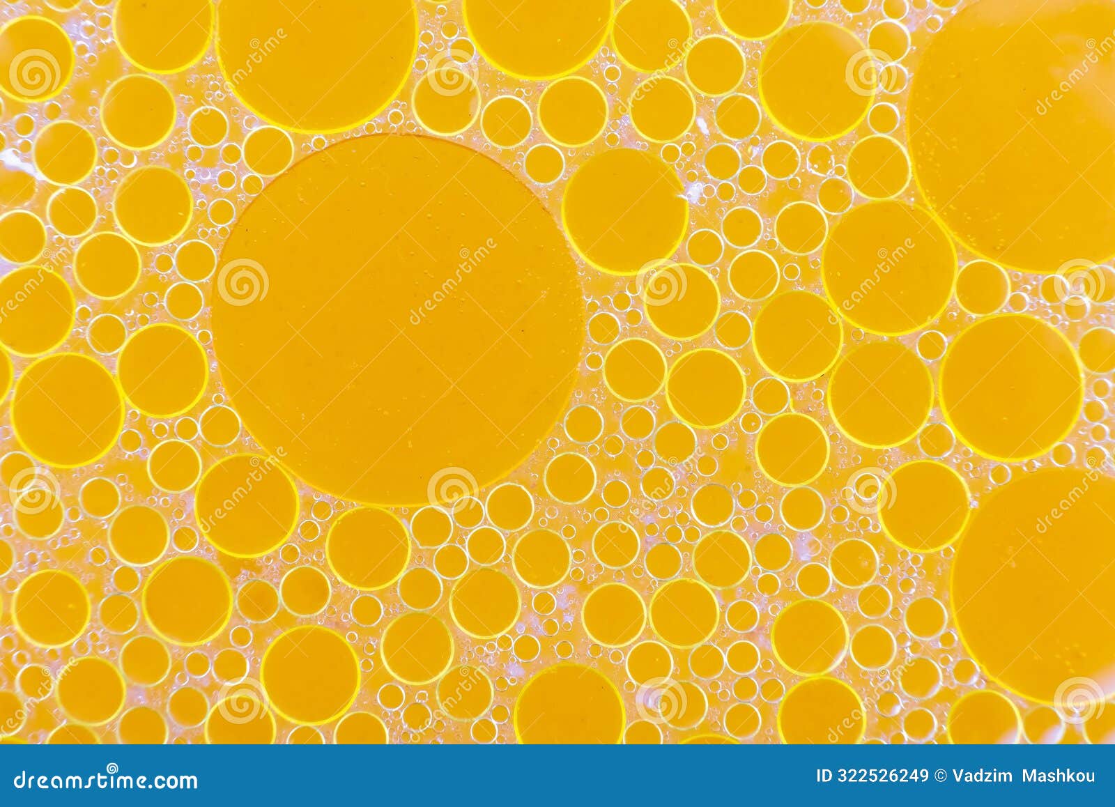 Texture of Fat or Oil with Yellow Bubbles. Background of Fat Bubbles ...