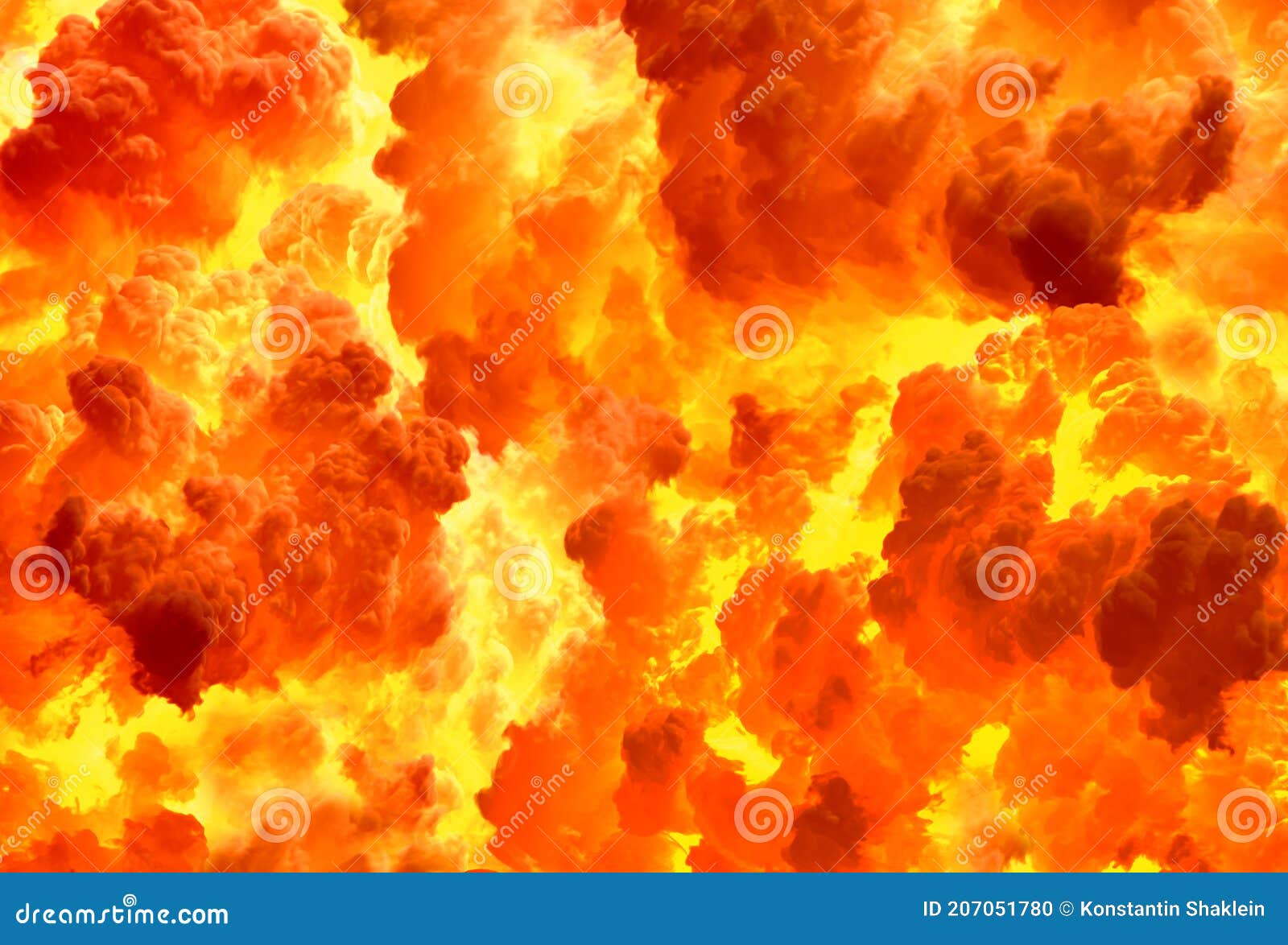 Texture of a Fiery Explosion Stock Illustration - Illustration of heat ...