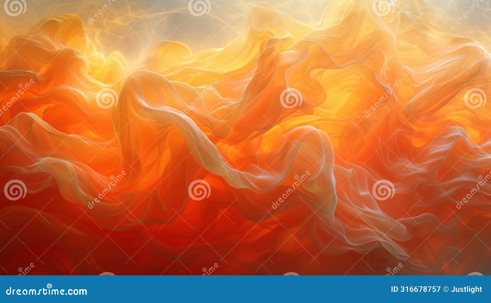 Texture of a Fiery Flame with Shades of Yellow and Orange Overlapping ...