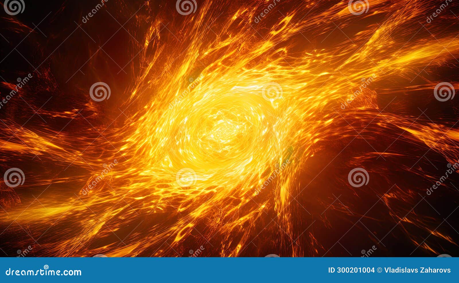 The Texture of the Fiery Vortex with Flickering Yellow Elements Stock ...