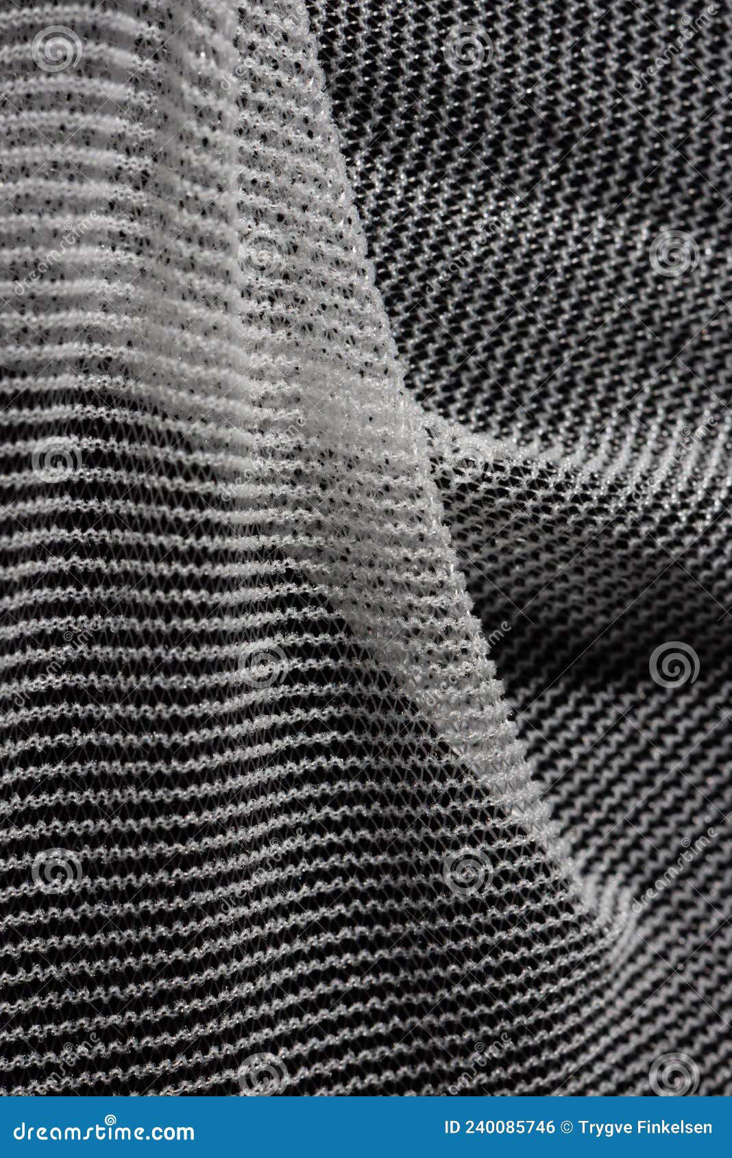 Texture of a Fine White Mesh on Black Background.. Stock Photo - Image ...