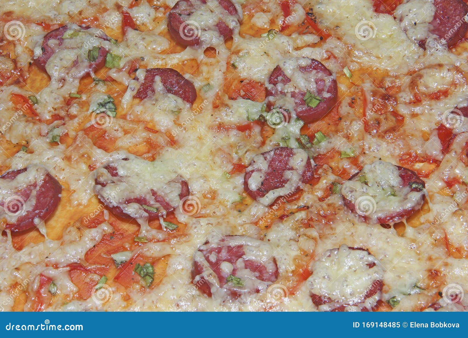 The Texture of the Finished Pizza is the Texture of the Top Layer with ...