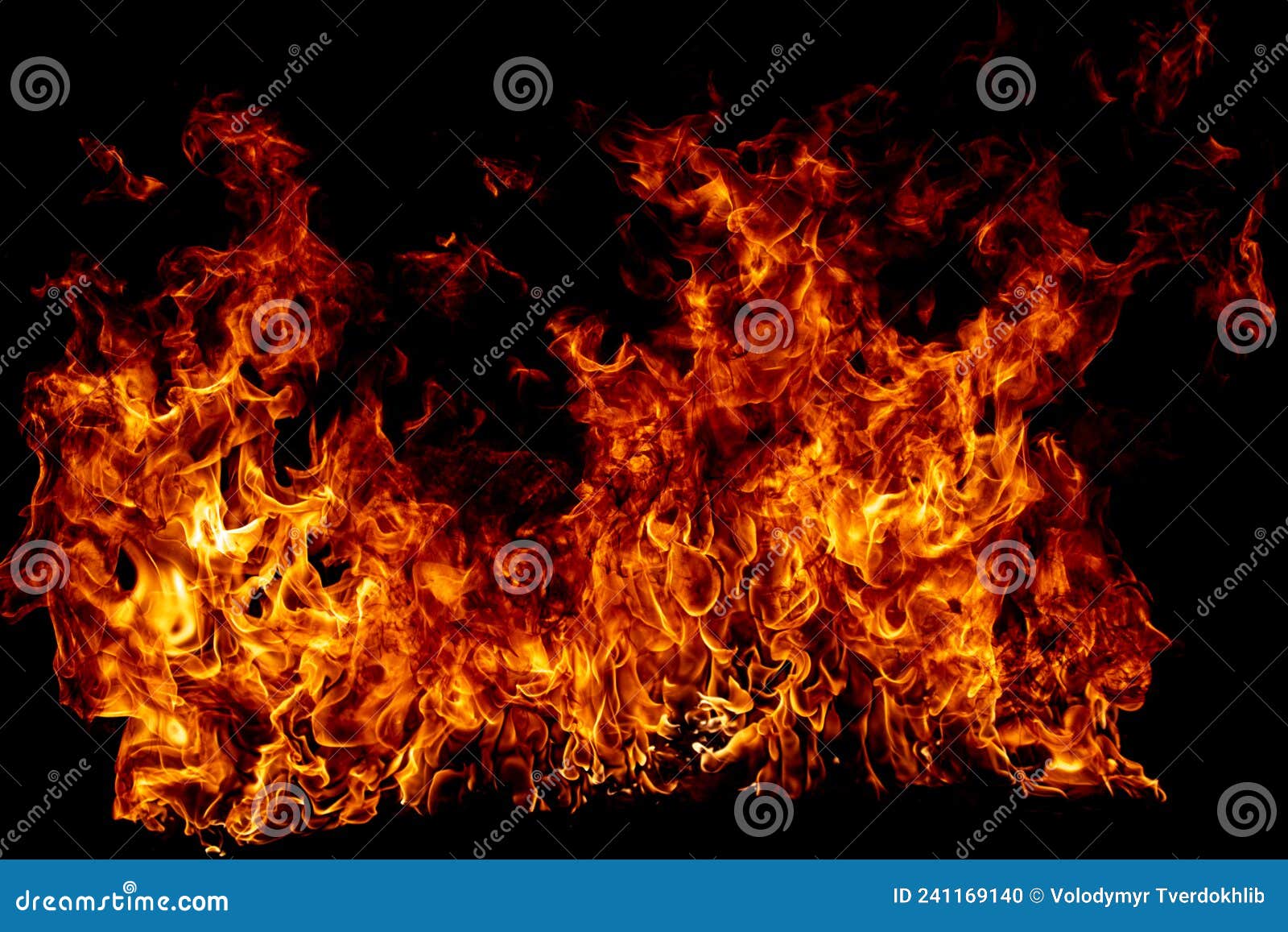 Texture of Fire on a Black Background. Abstract Fire Flame Background ...