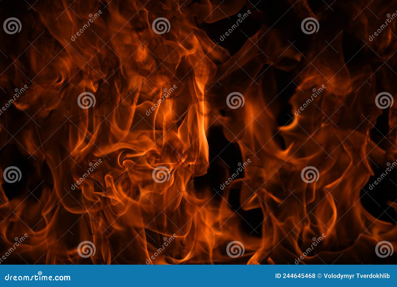 Texture of Fire on a Black Background. Abstract Fire Flame Background ...