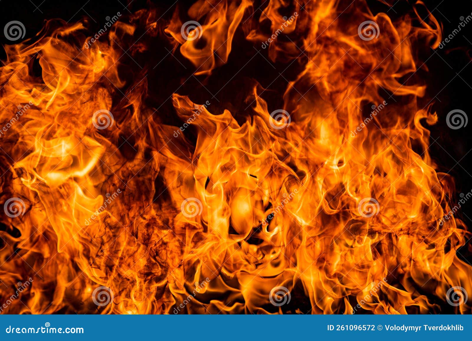 Texture of Fire on a Black Background. Abstract Fire Flame Background ...