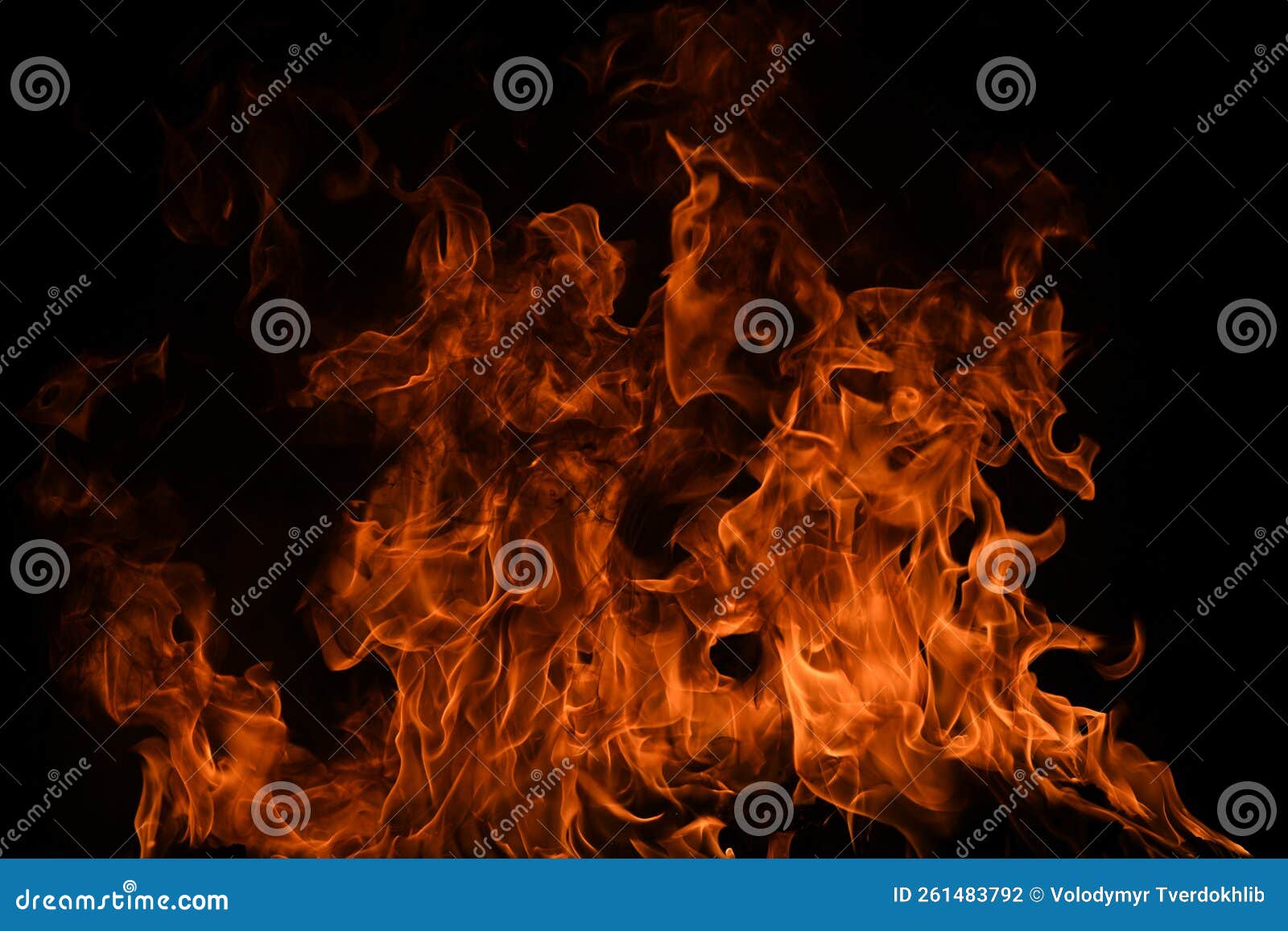 Texture of Fire on a Black Background. Abstract Fire Flame Background ...