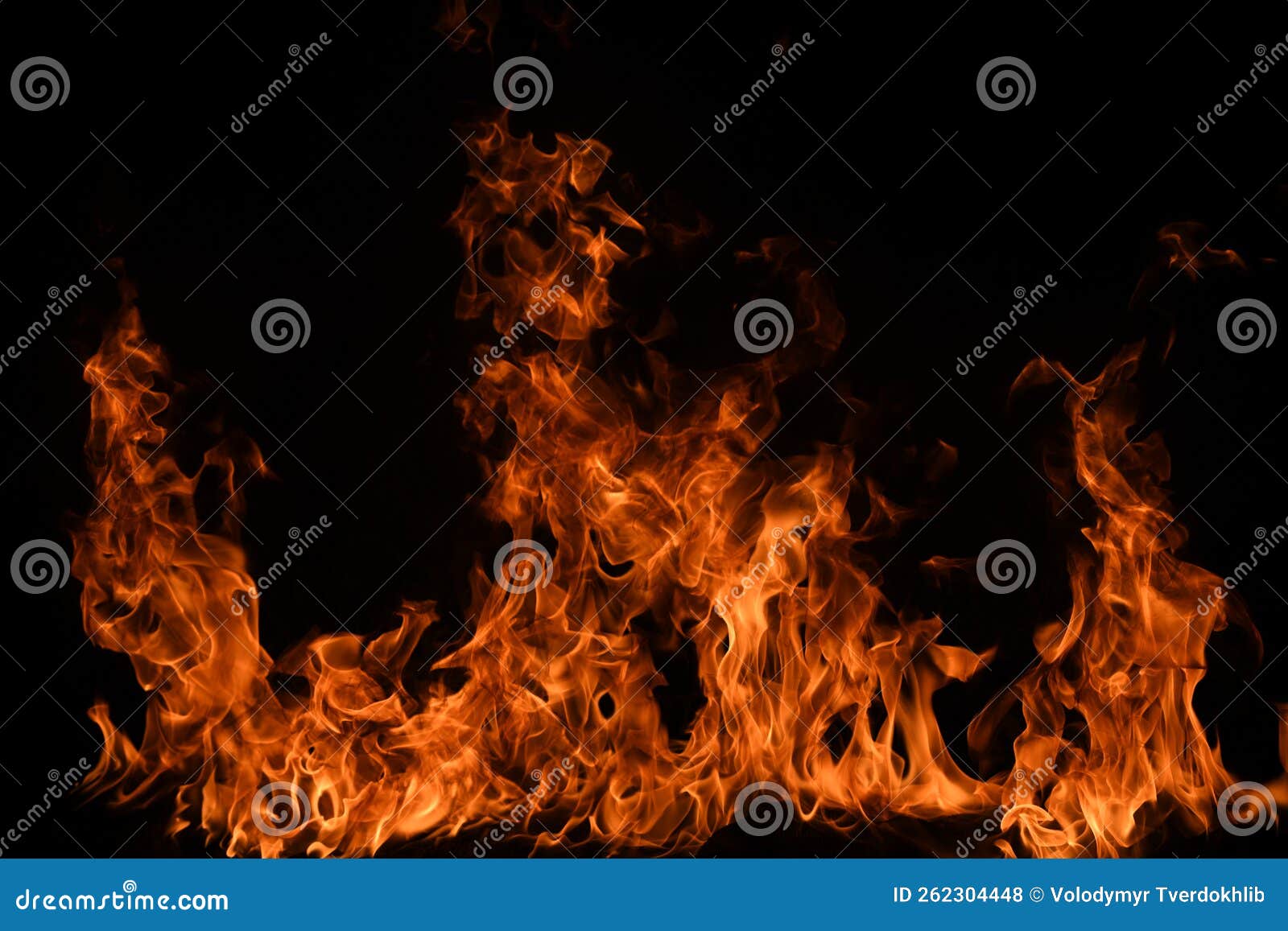 Texture of Fire on a Black Background. Abstract Fire Flame Background ...