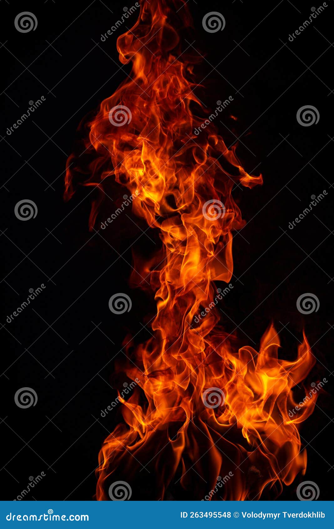 Texture of Fire on a Black Background. Abstract Fire Flame Background ...