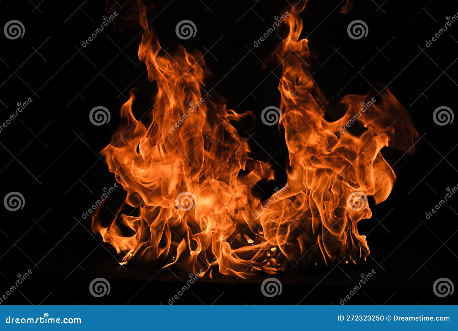 Texture of Fire on a Black Background. Abstract Fire Flame Background ...