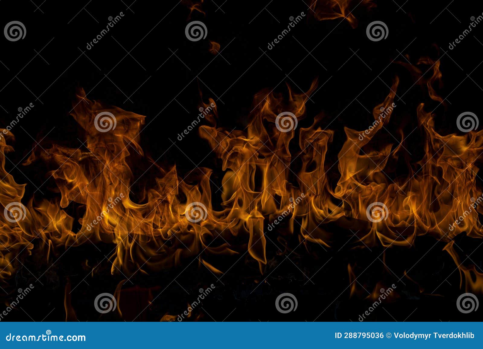 Texture of Fire on a Black Background. Abstract Fire Flame Background ...