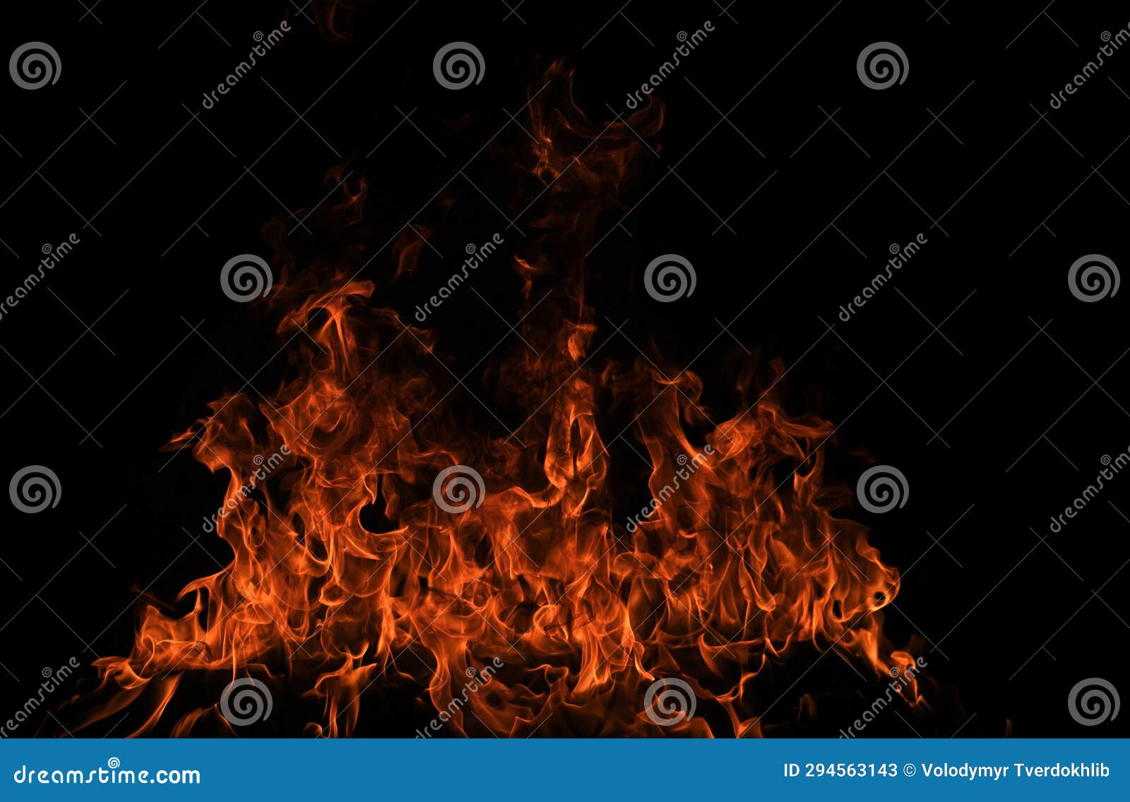 Texture of Fire on a Black Background. Abstract Fire Flame Background ...