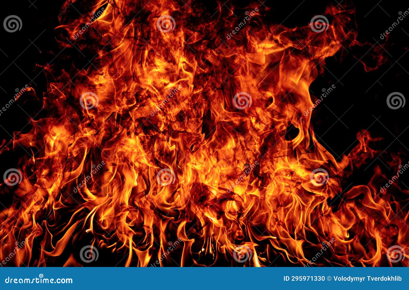 Texture of Fire on a Black Background. Abstract Fire Flame Background ...