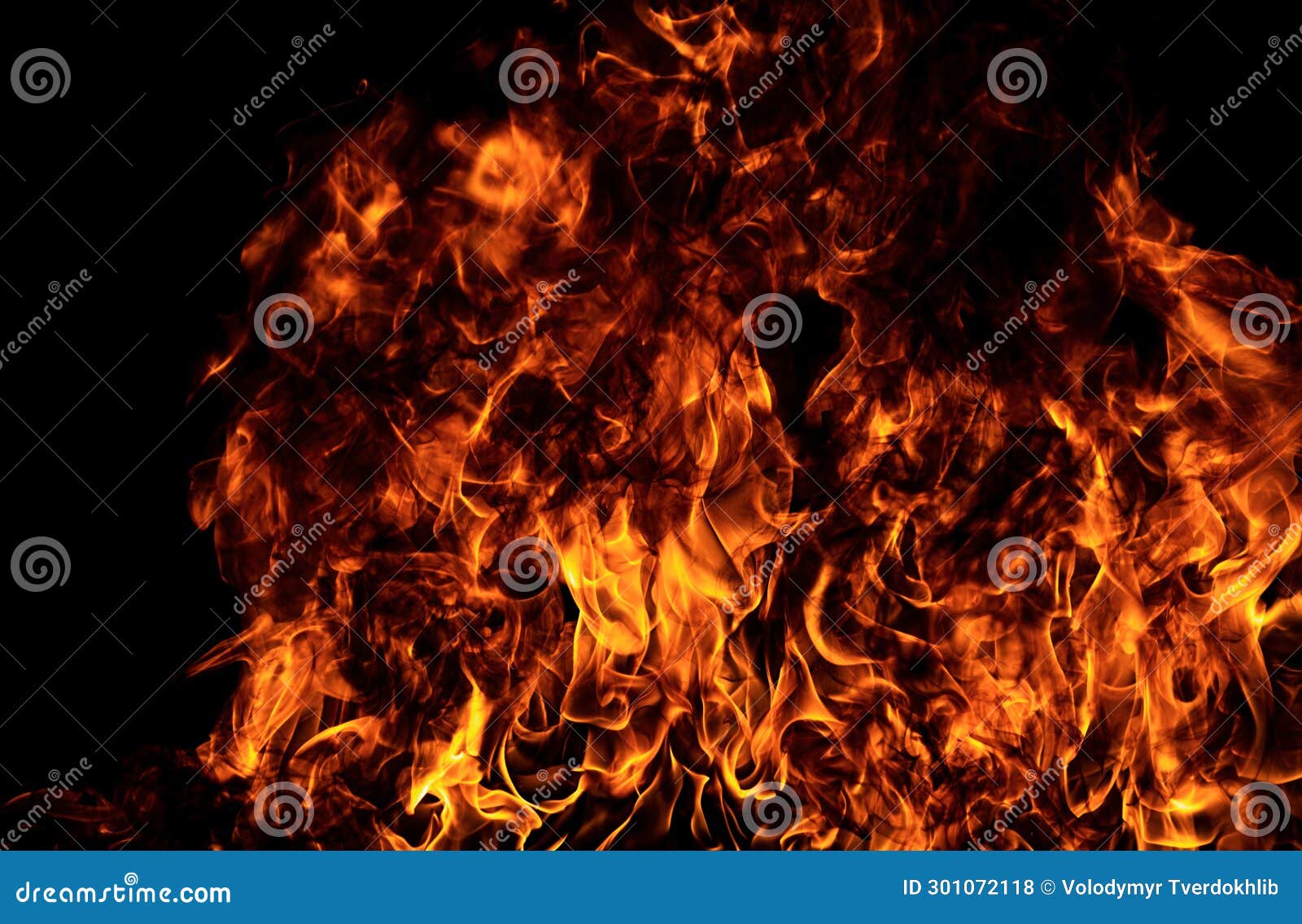 Texture of Fire on a Black Background. Abstract Fire Flame Background ...