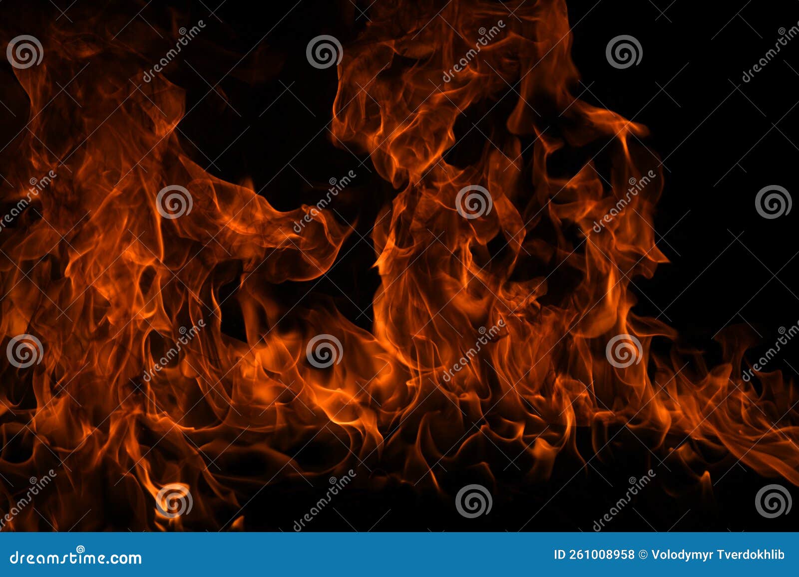 Texture of Fire on a Black Background. Abstract Fire Flame Background ...