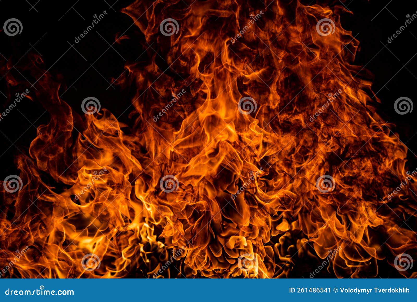 Texture of Fire on a Black Background. Abstract Fire Flame Background ...