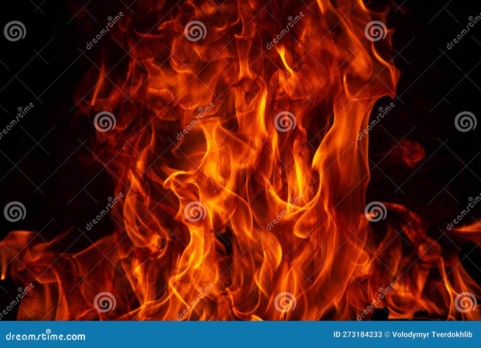 Texture of Fire on a Black Background. Abstract Fire Flame Background ...