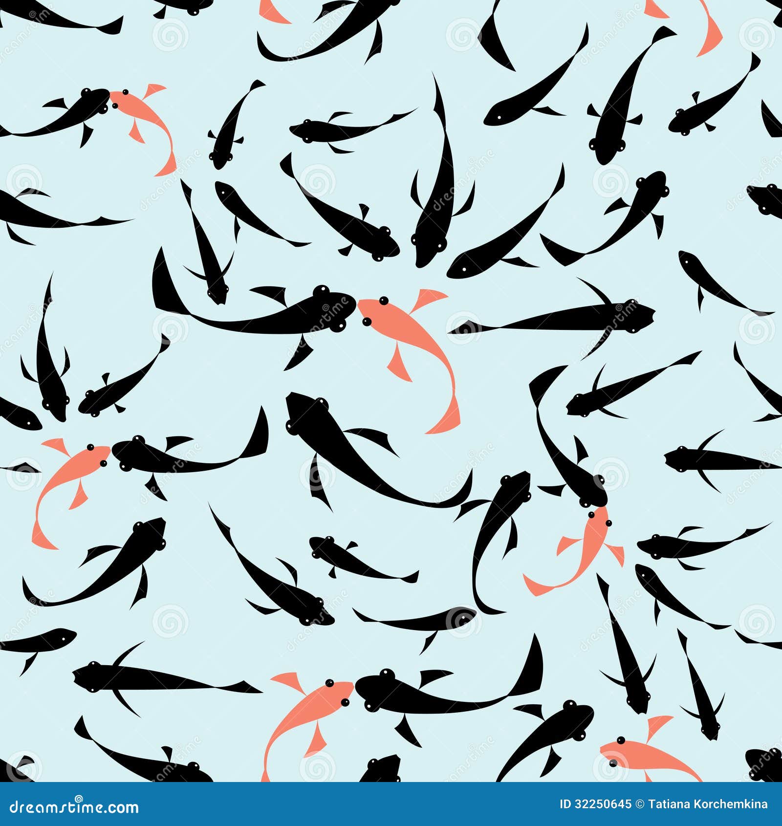 Texture of fish stock vector. Illustration of lake, background - 32250645