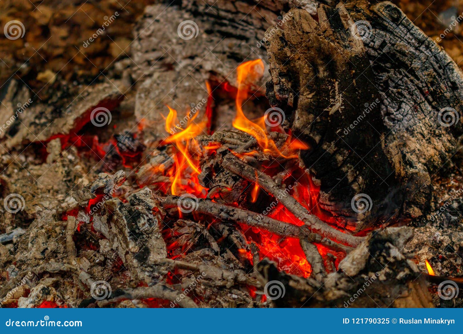 Texture Flame from Burning Logs at Night Stock Image - Image of glow ...