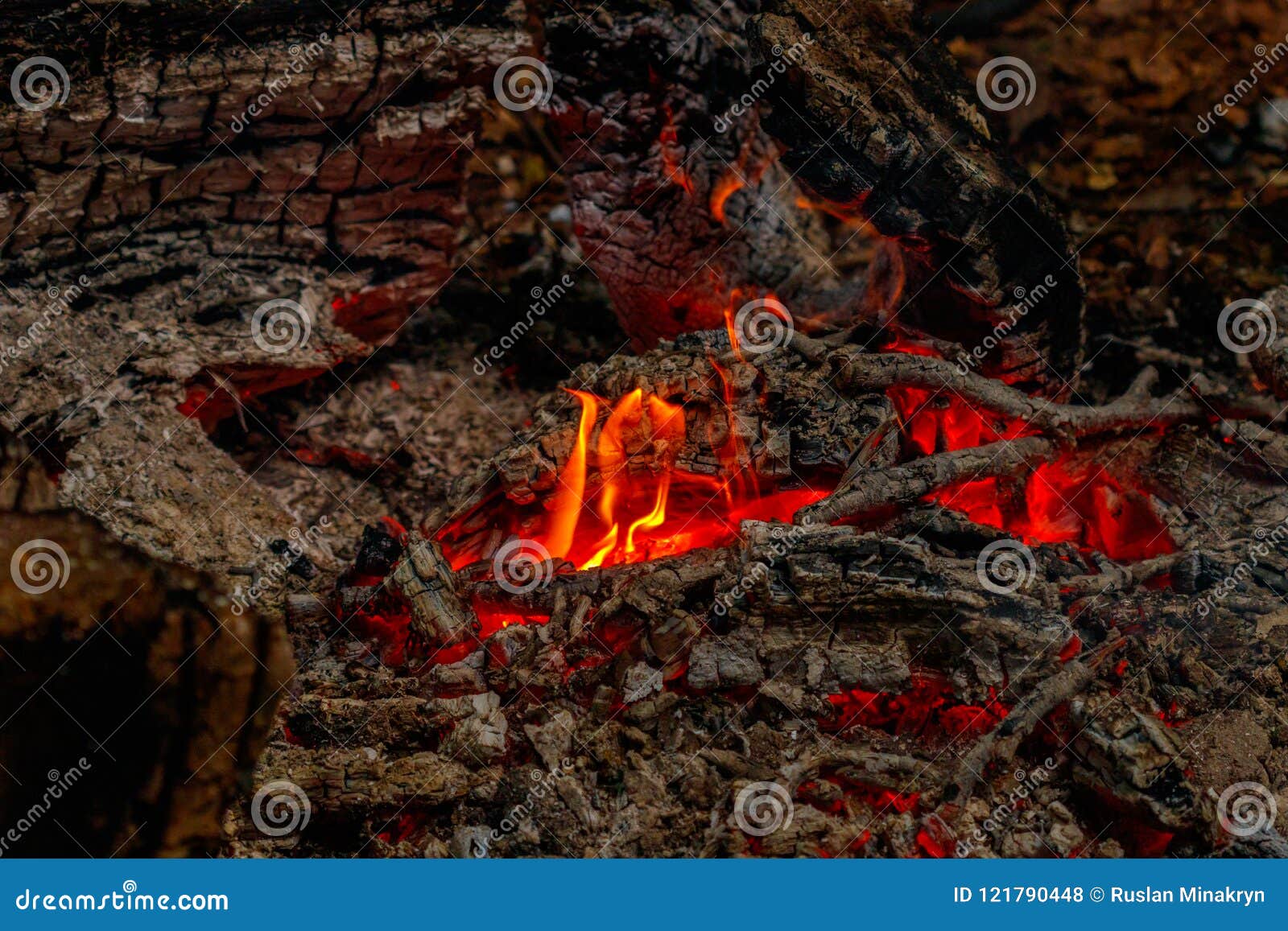 Texture Flame from Burning Logs at Night Stock Photo - Image of ...