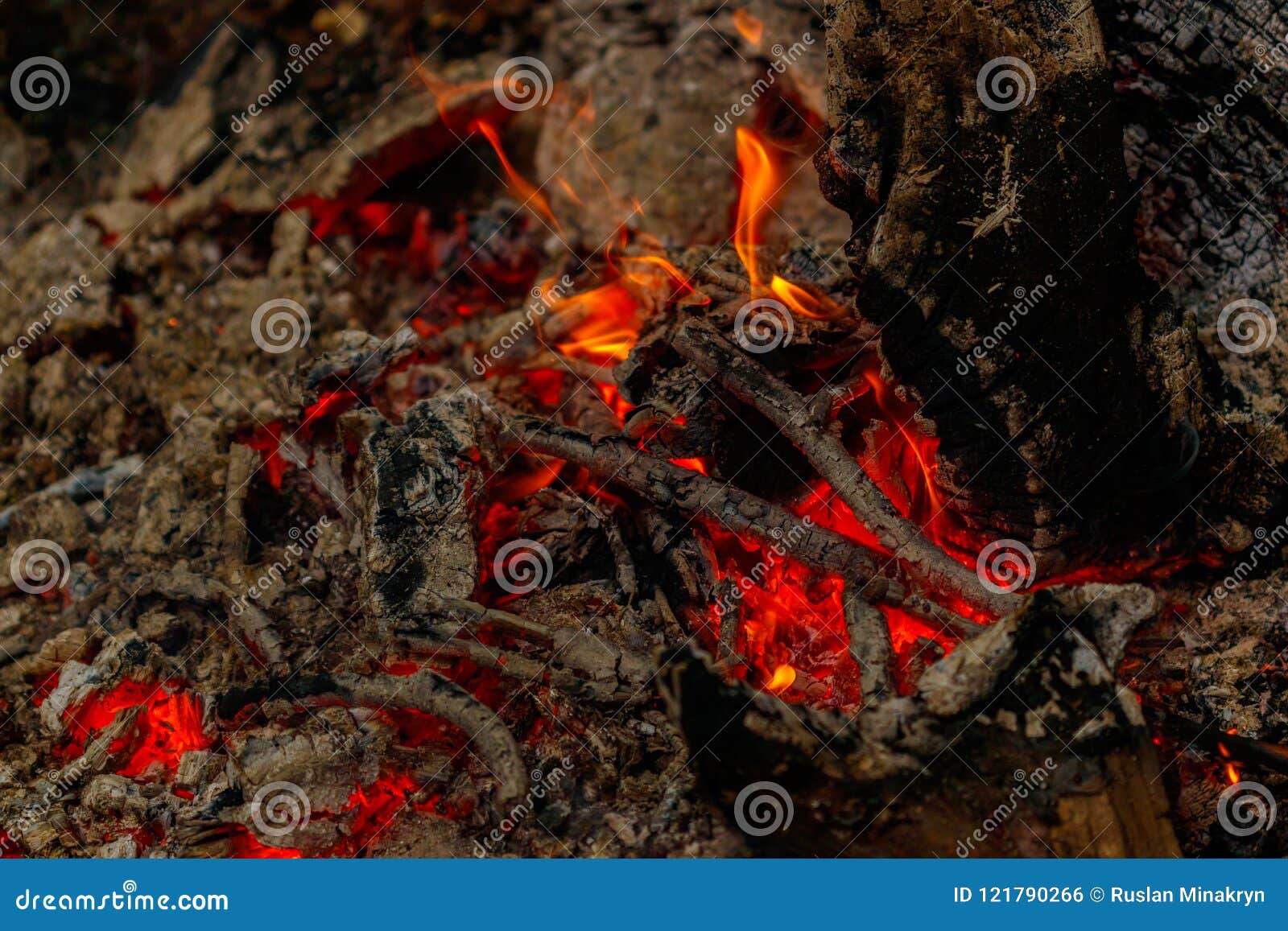 Texture Flame from Burning Logs at Night Stock Photo - Image of burn ...