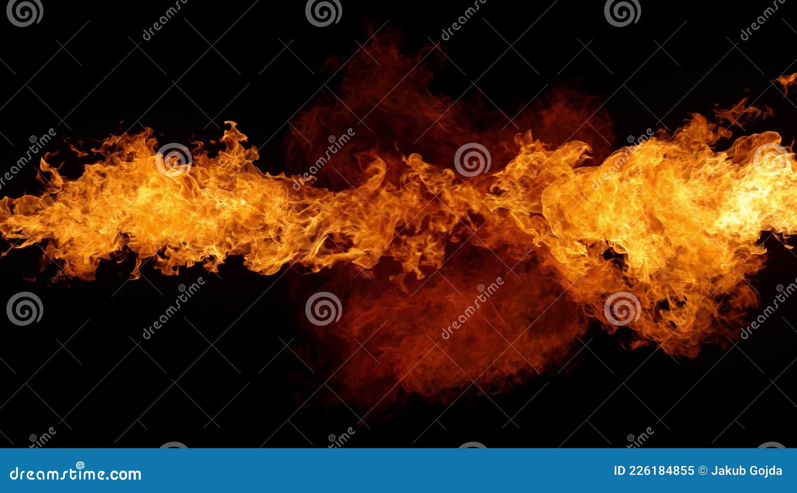 Texture of Flames Isolated on Black Background Stock Image - Image of ...