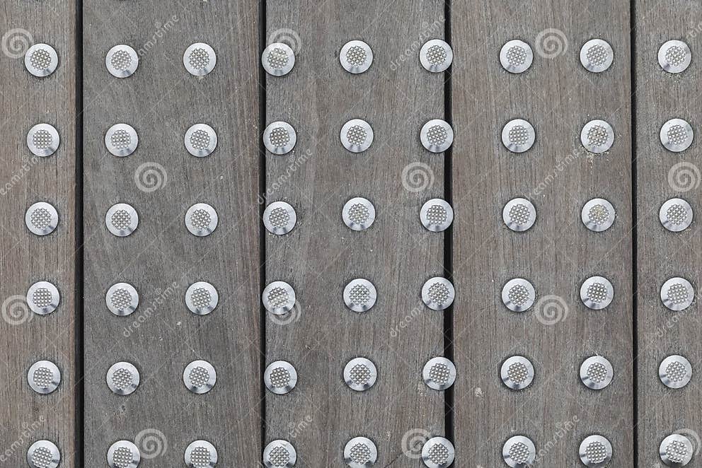 The Texture of the Floorboards with Iron Rivets Stock Photo - Image of ...
